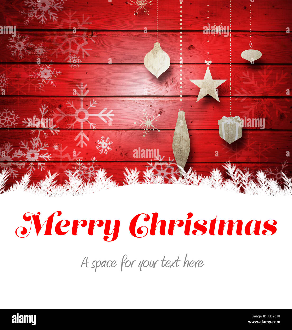 Composite merry christmas text hi-res stock photography and images - Alamy