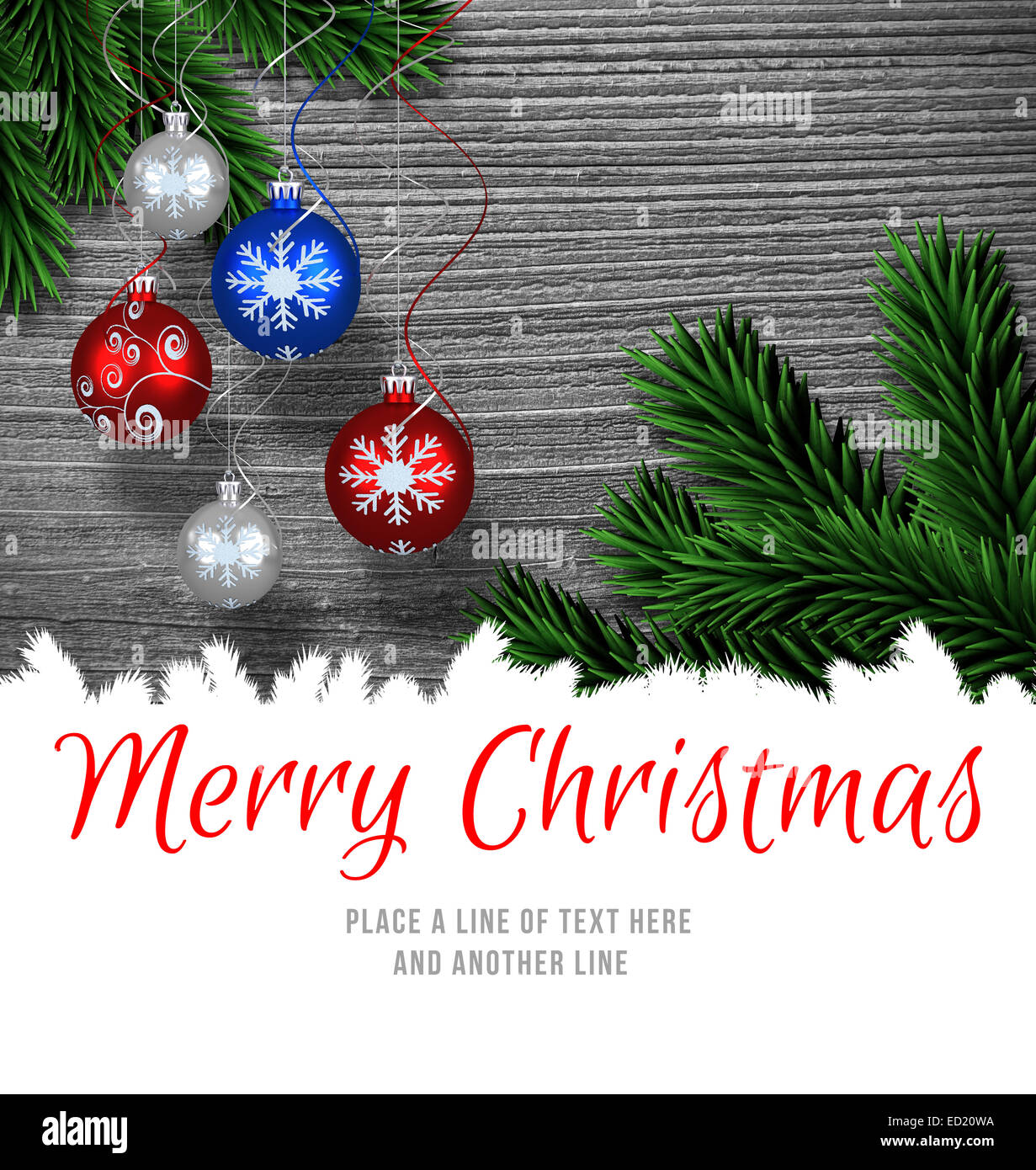 Composite image of merry christmas Stock Photo - Alamy