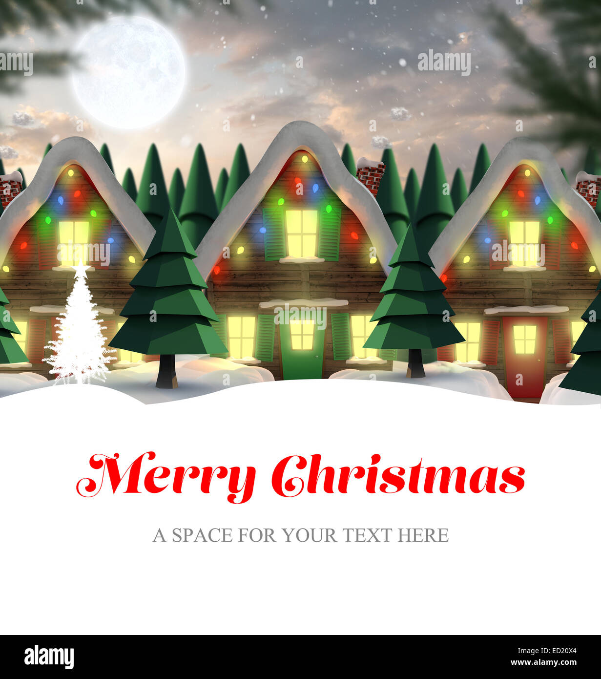 Composite image of merry christmas Stock Photo - Alamy