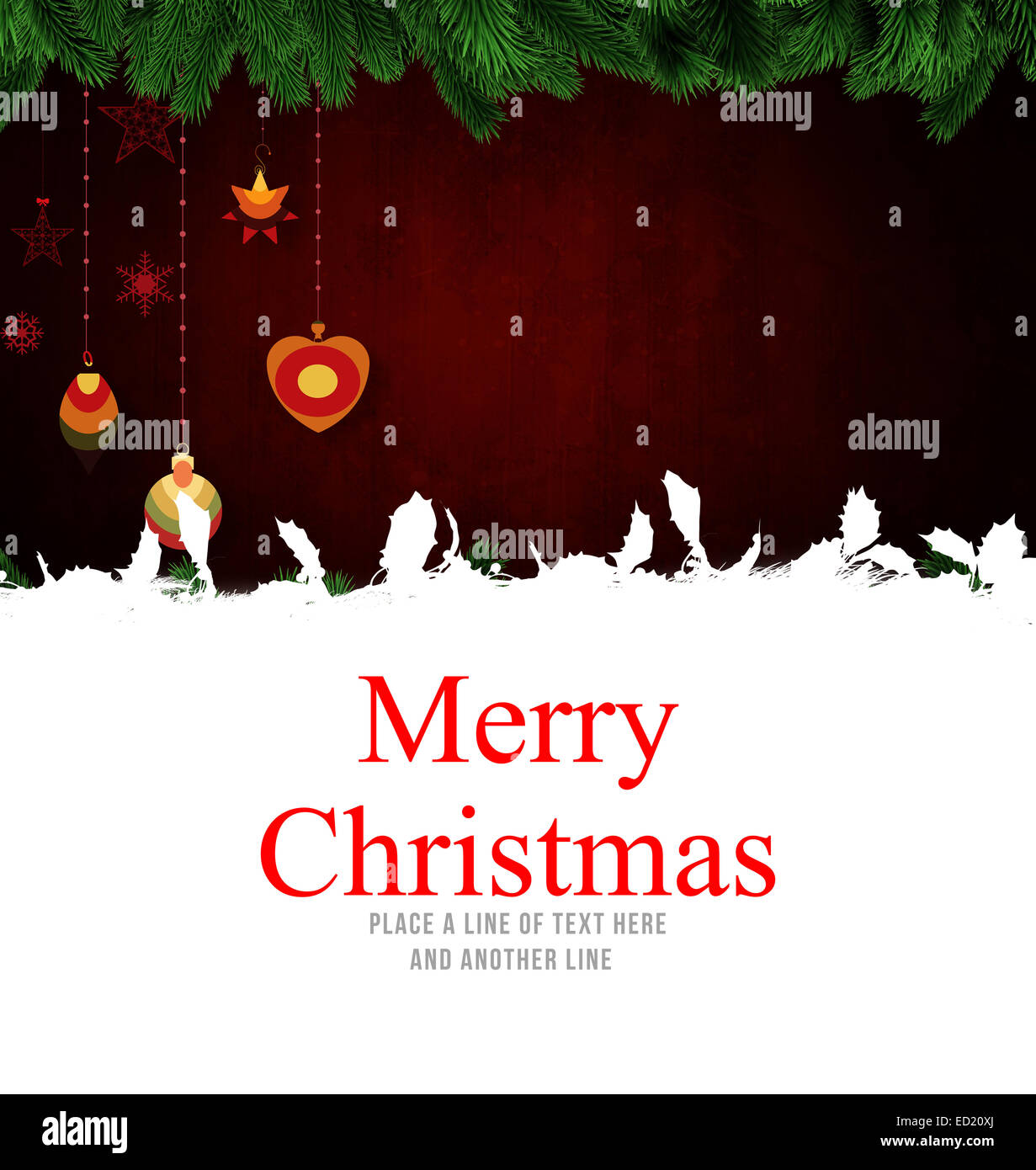 Merry Christmas Text Message High Resolution Stock Photography and ...