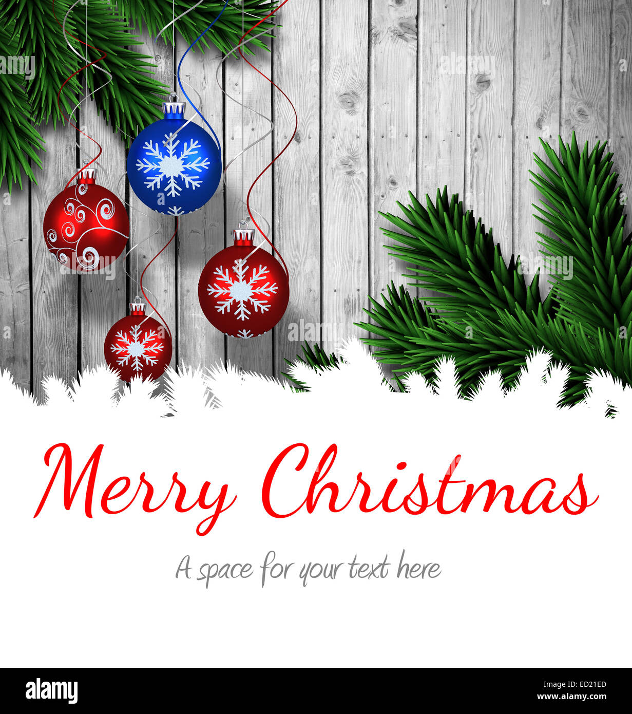 Composite image of merry christmas Stock Photo - Alamy