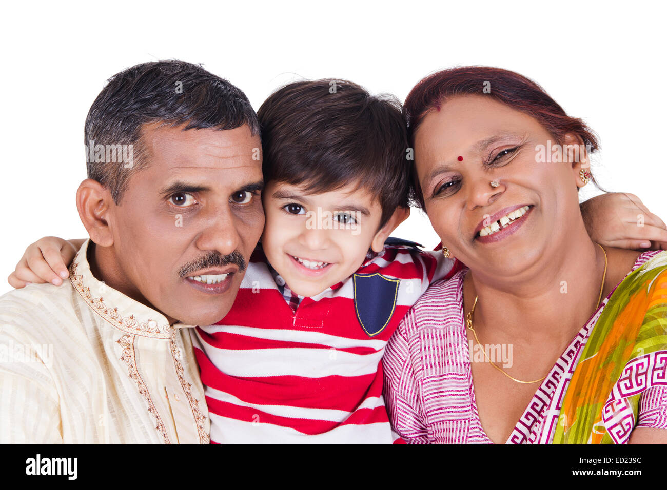 indian Parents and grandson fun Stock Photo - Alamy