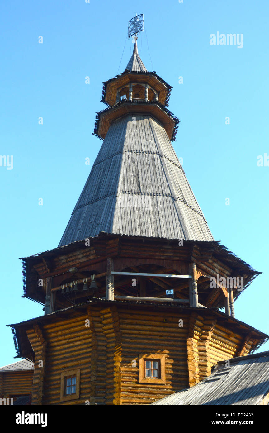 Wooden building tent type Stock Photo - Alamy