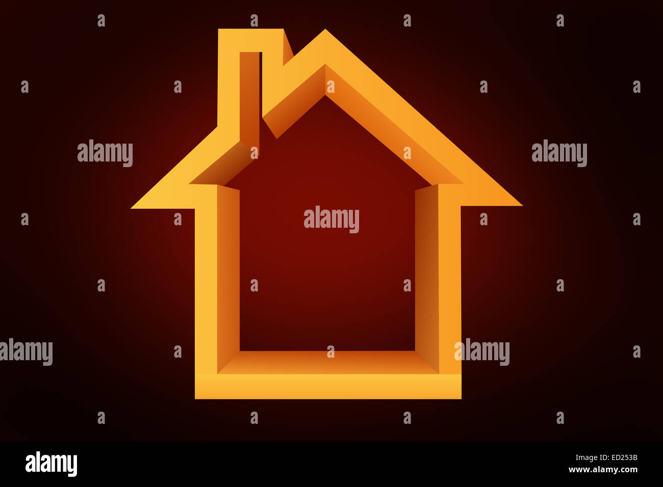 House Outline High Resolution Stock Photography and Images - Alamy