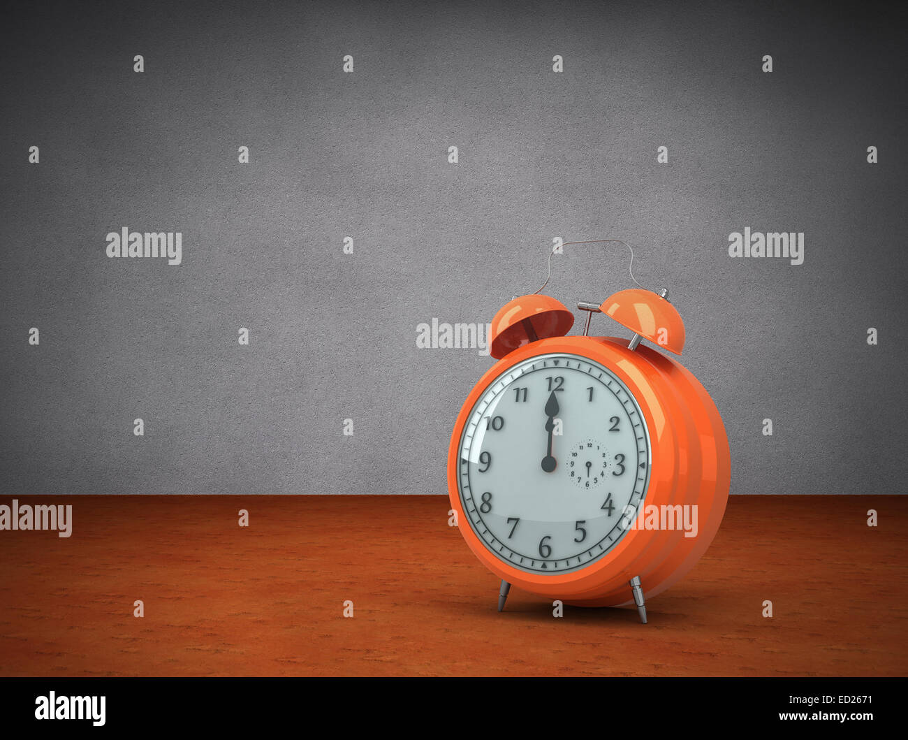 Composite image of alarm clock counting down to twelve Stock Photo - Alamy
