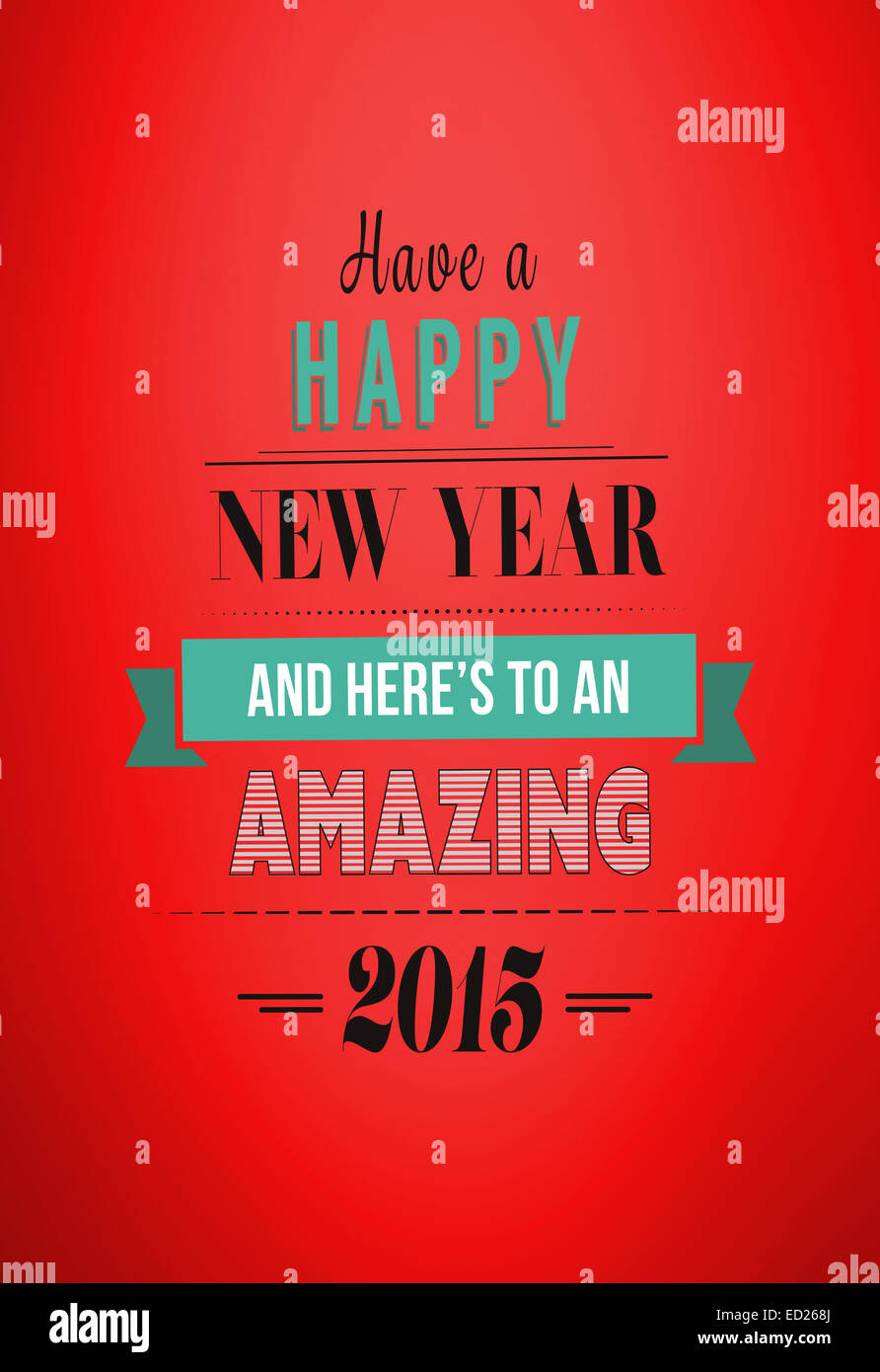 Composite image of happy new year message Stock Photo - Alamy