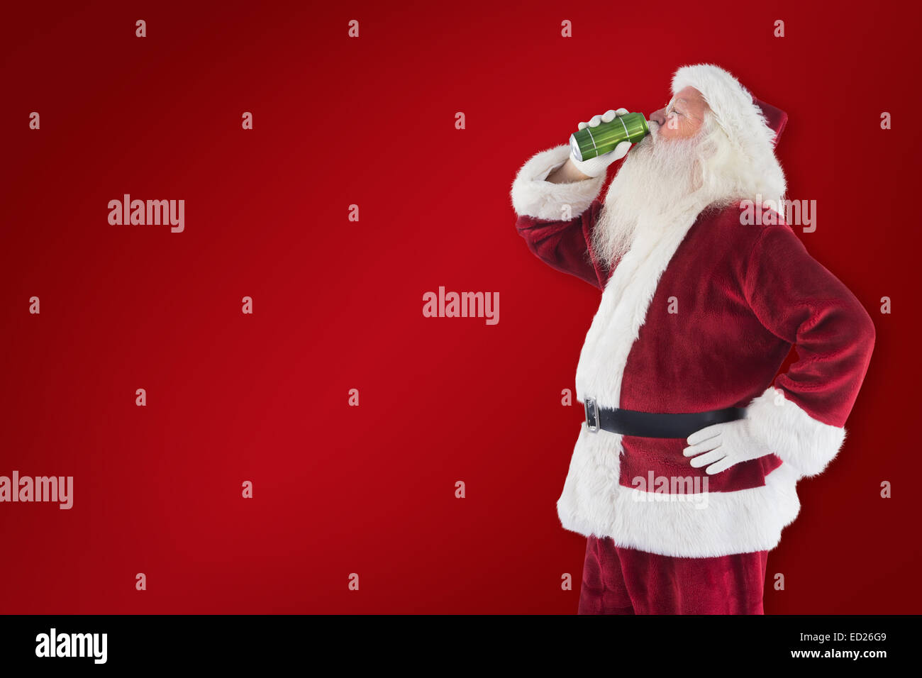 Father christmas drinking beer hi-res stock photography and images - Alamy