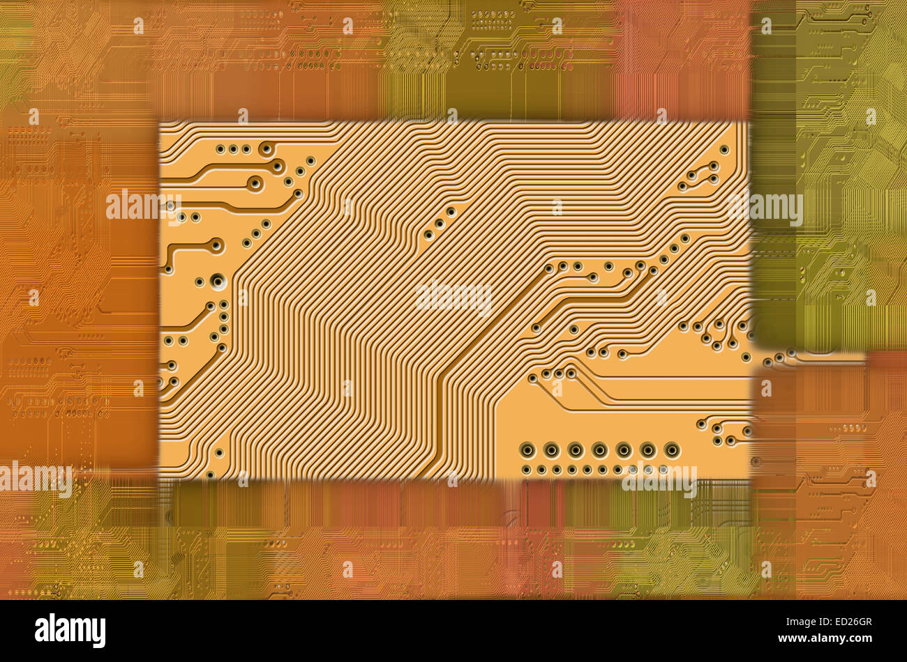 printed circuit - motherboard - abstract technology background Stock ...