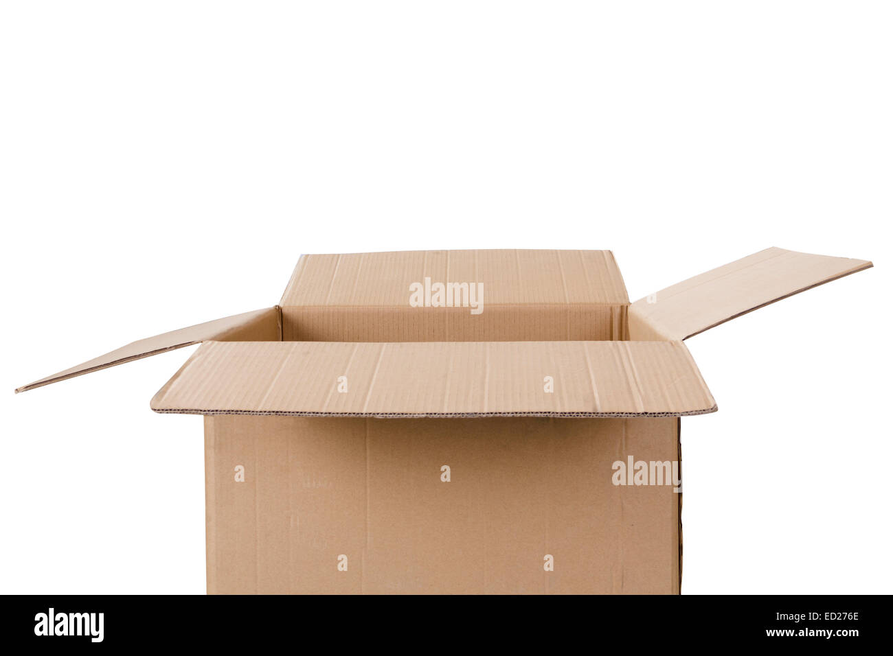 Carton Box Empty Nobody Stock Photo - Alamy