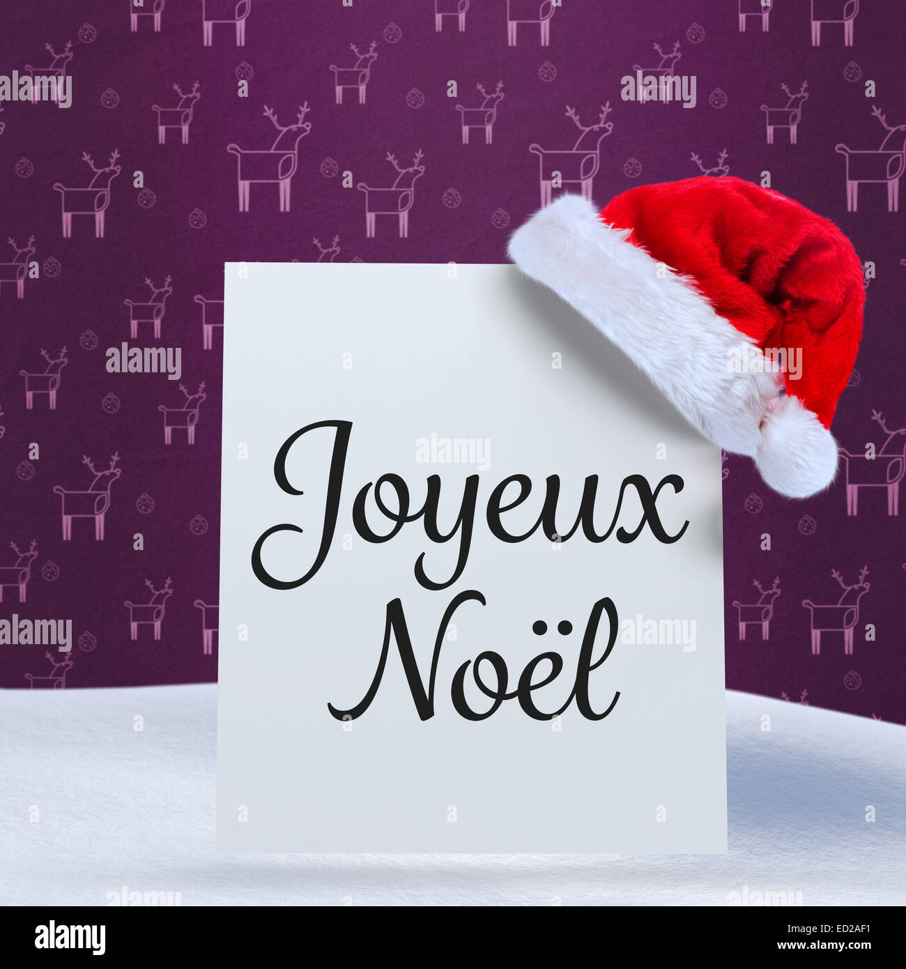 Joyeux noel poster hi-res stock photography and images - Alamy