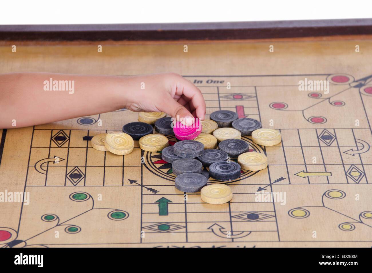 Children playing carrom hi-res stock photography and images - Alamy