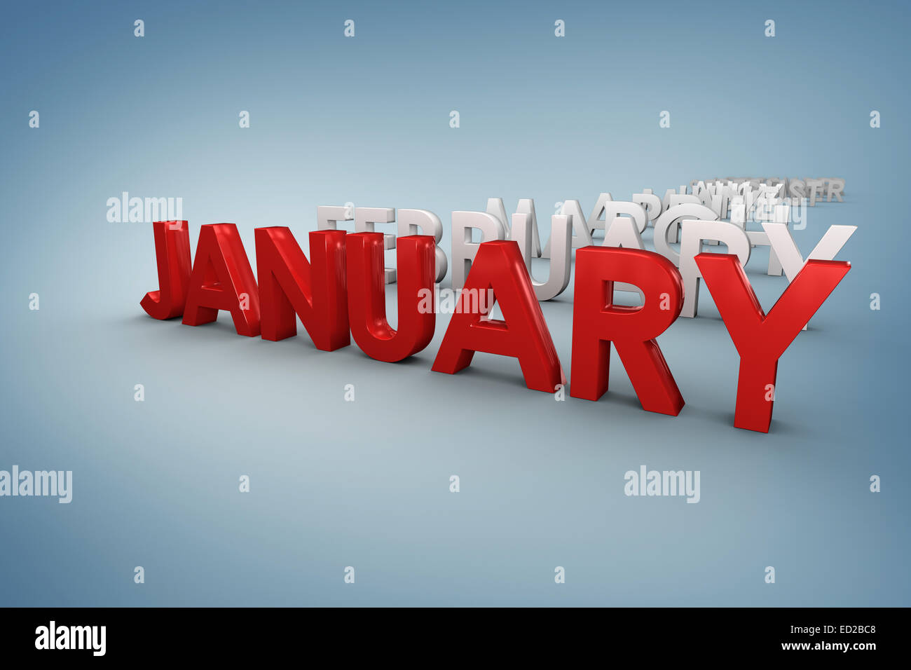 Composite image of list of months Stock Photo - Alamy