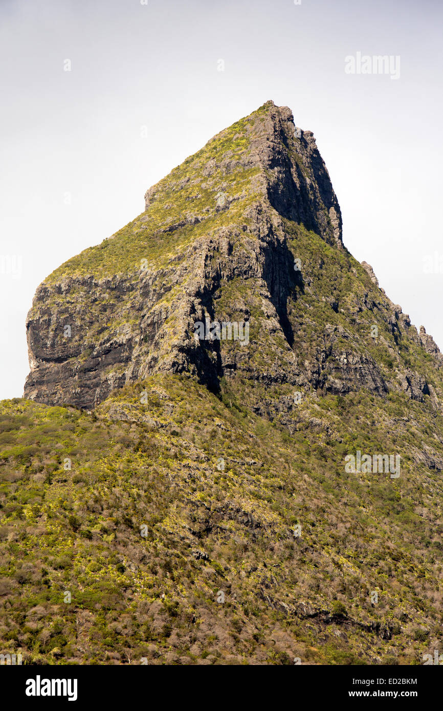 Mauritius, Tamarin, summit of Montagne du Rempart Mountain Stock Photo ...