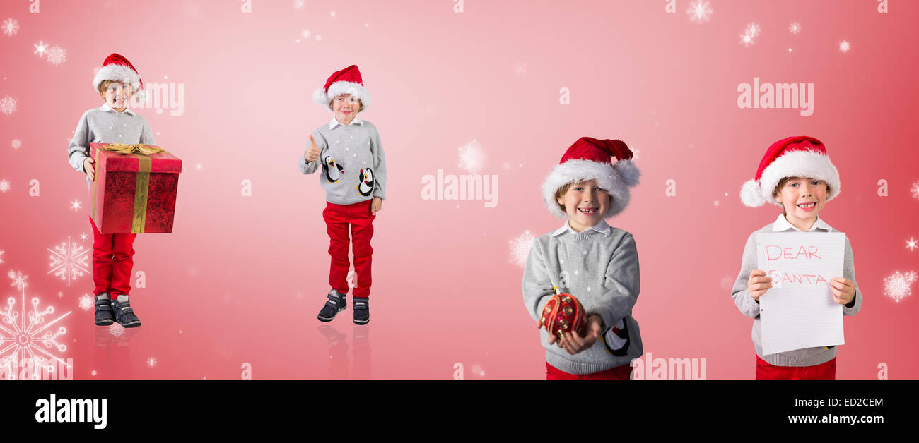 Composite image of different festive boys Stock Photo - Alamy