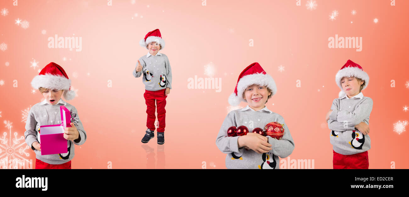 Composite image of different festive boys Stock Photo - Alamy