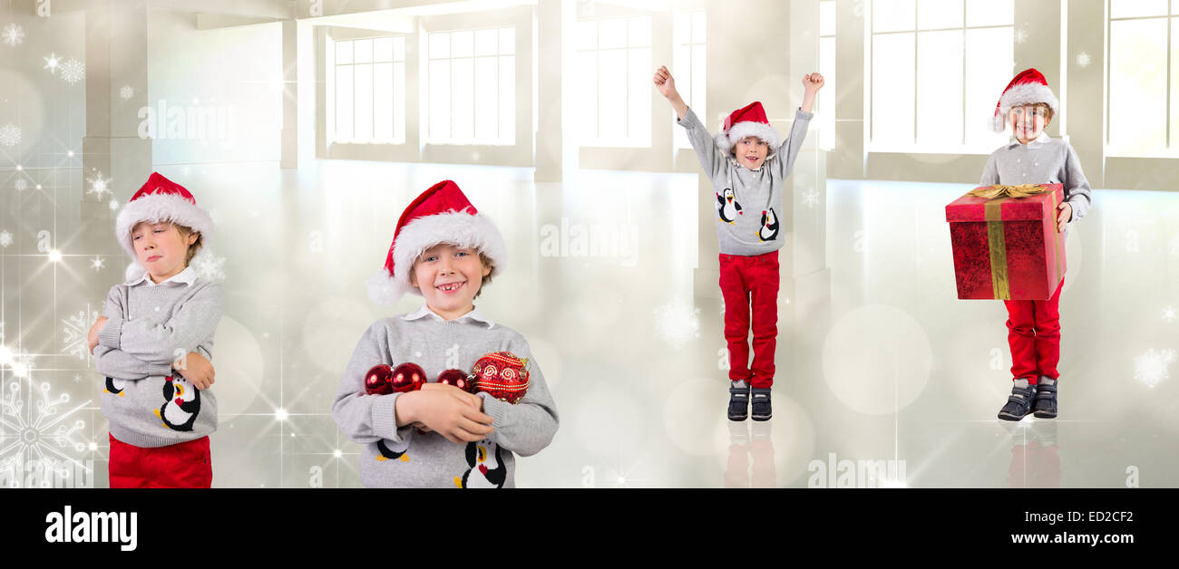 Composite image of different festive boys Stock Photo - Alamy