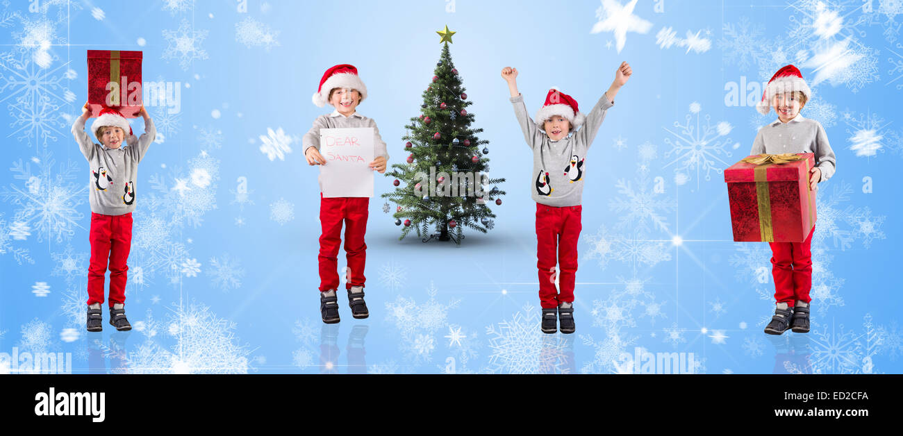 Composite image of different festive boys Stock Photo - Alamy