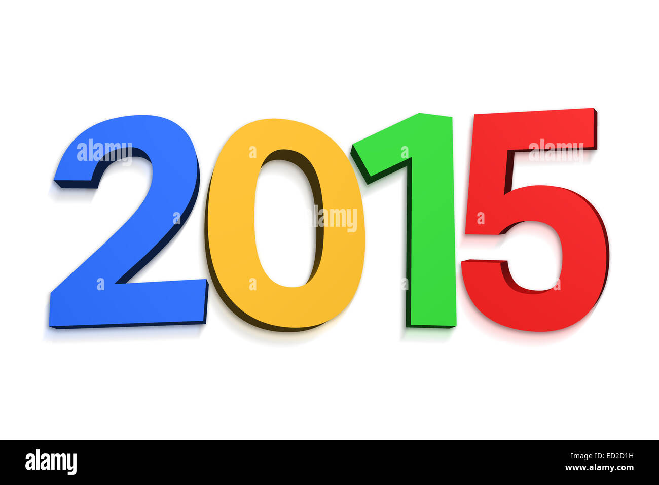 2015 in colourful letters Stock Photo - Alamy
