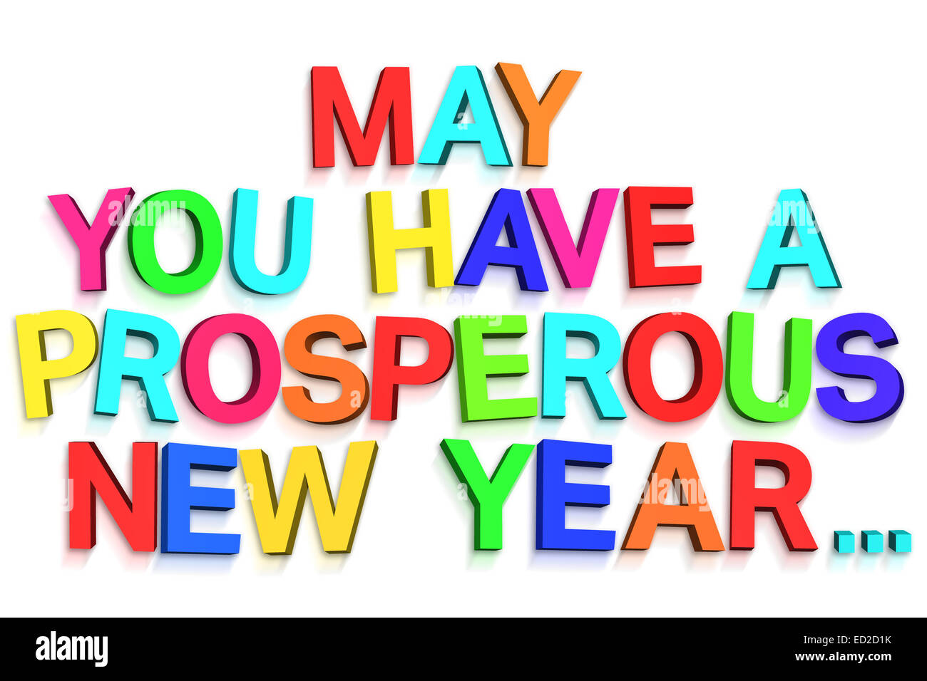 New year greeting in colourful letters Stock Photo - Alamy