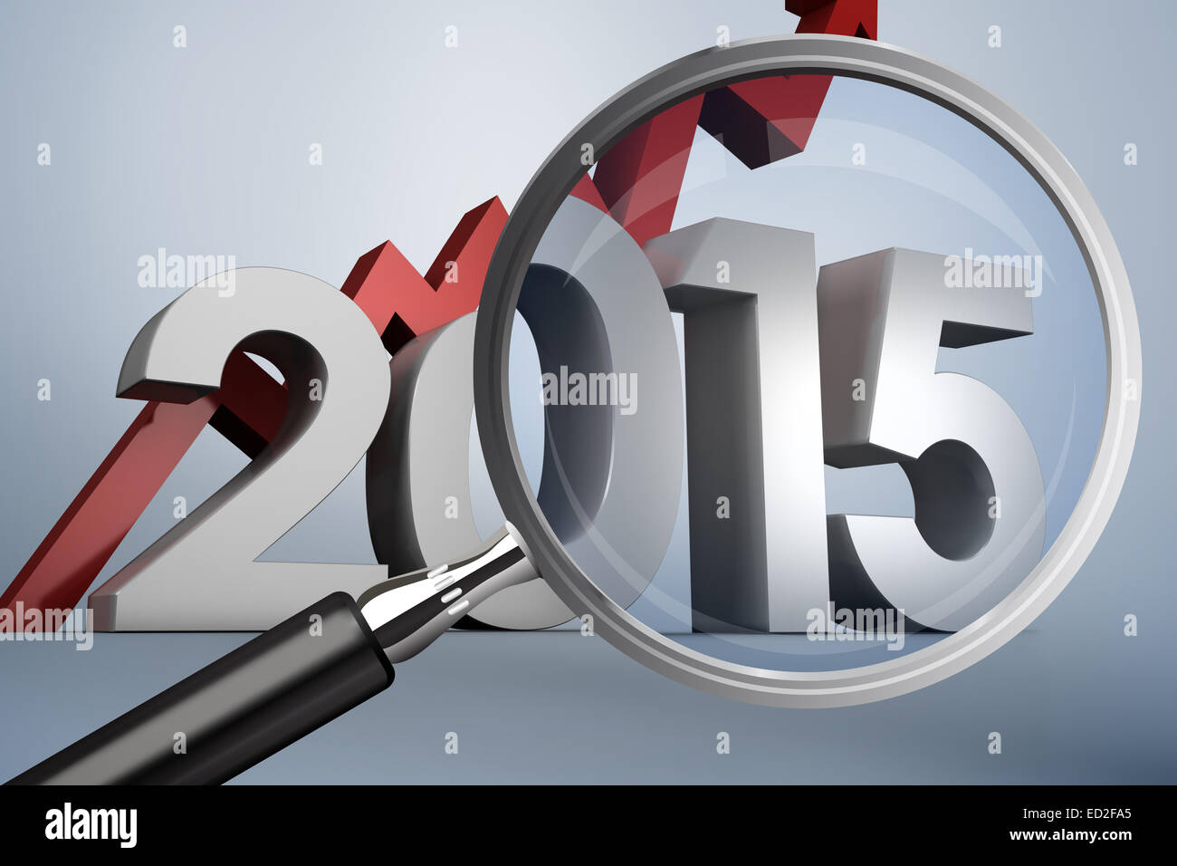 Magnifying glass red arrow hi-res stock photography and images - Alamy