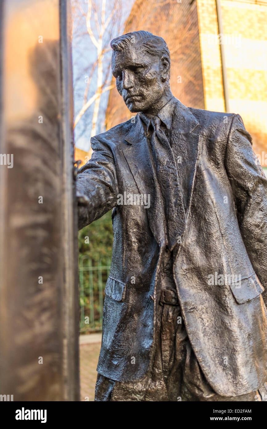C S Lewis sculpture at Holywood Arches in east Belfast, Northern ...