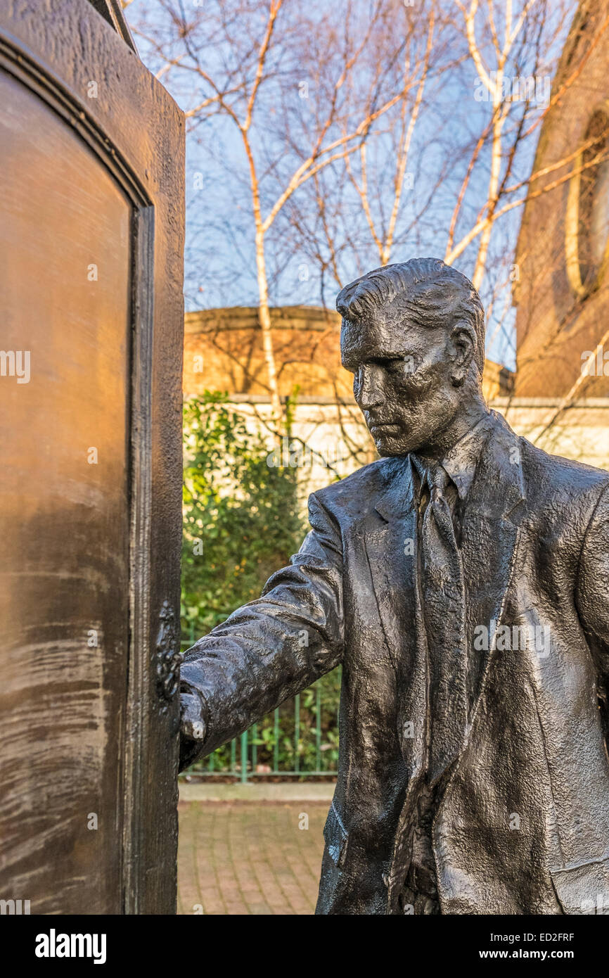 C S Lewis sculpture at Holywood Arches in east Belfast, Northern ...