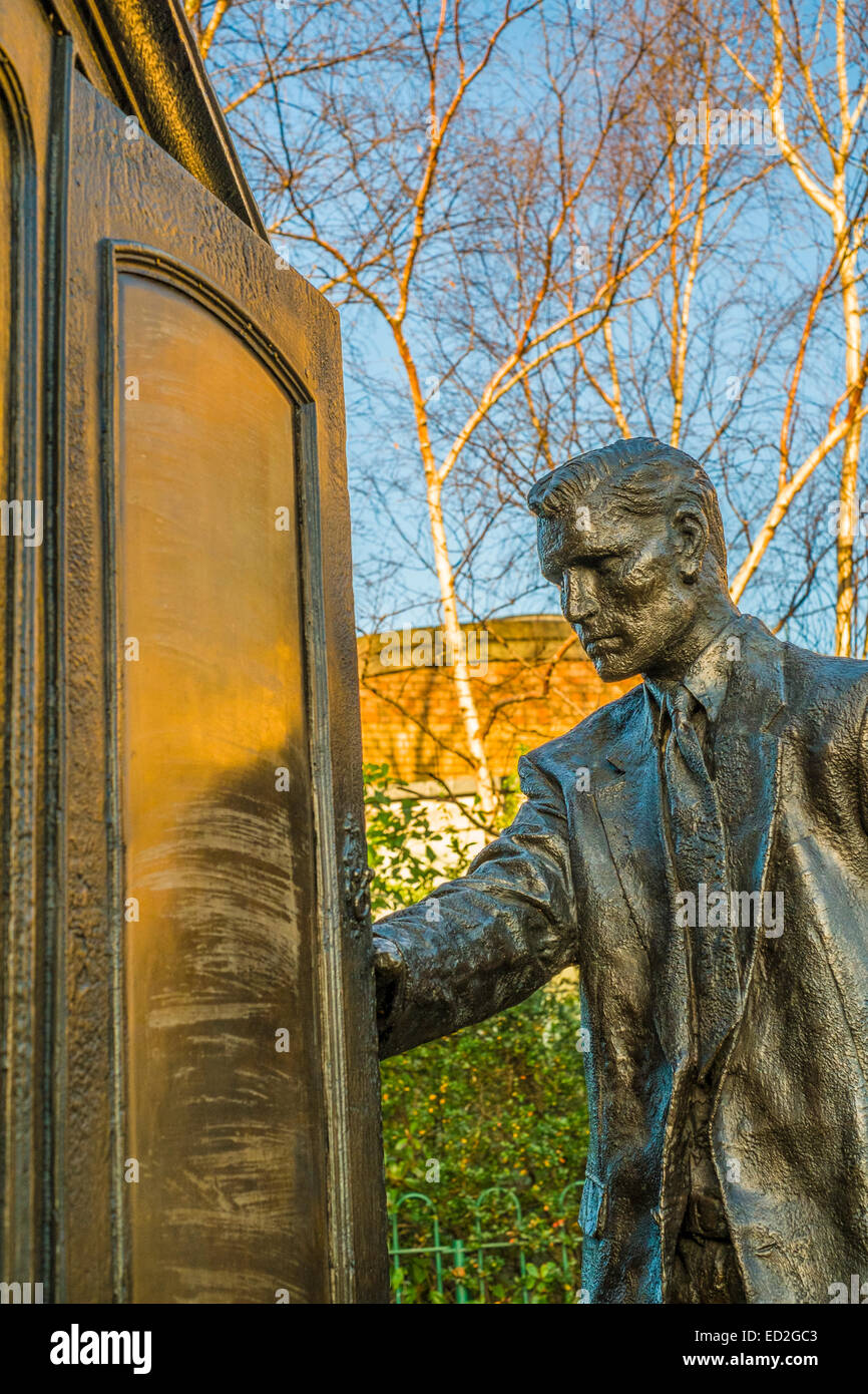 C S Lewis sculpture at Holywood Arches in east Belfast, Northern ...