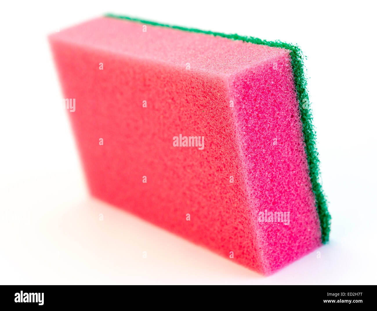 Red sponge isolated on white Stock Photo - Alamy