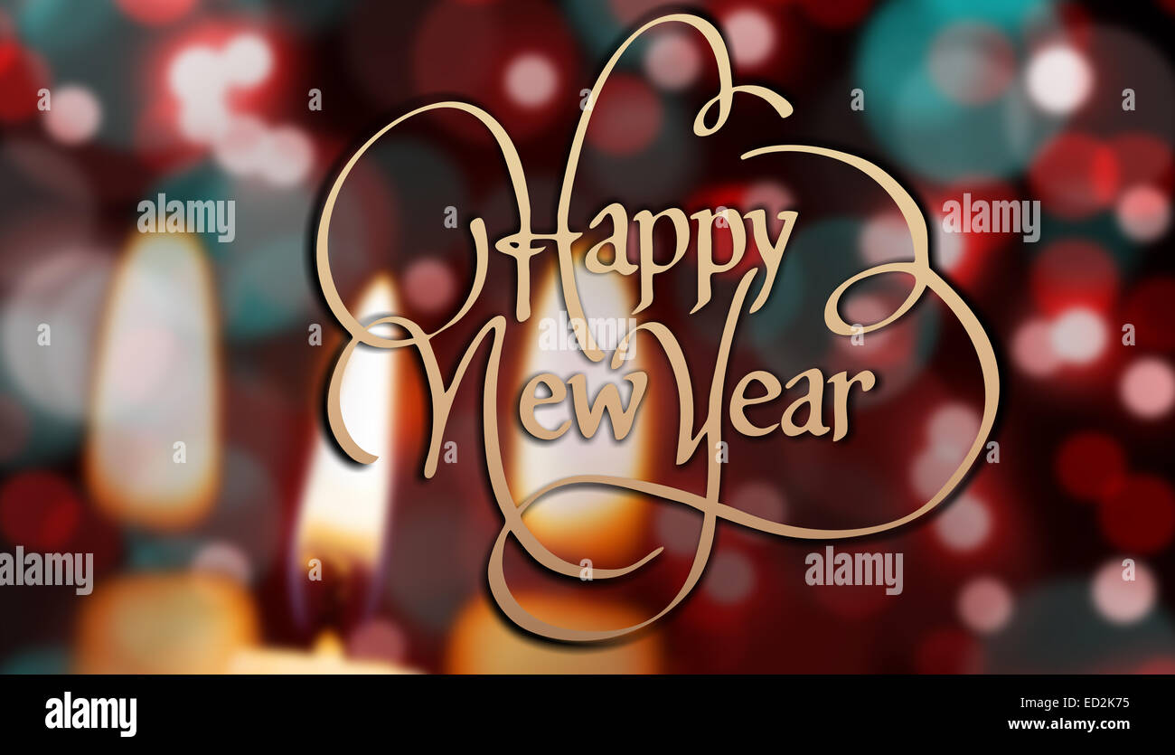 Composite image of happy new year Stock Photo - Alamy