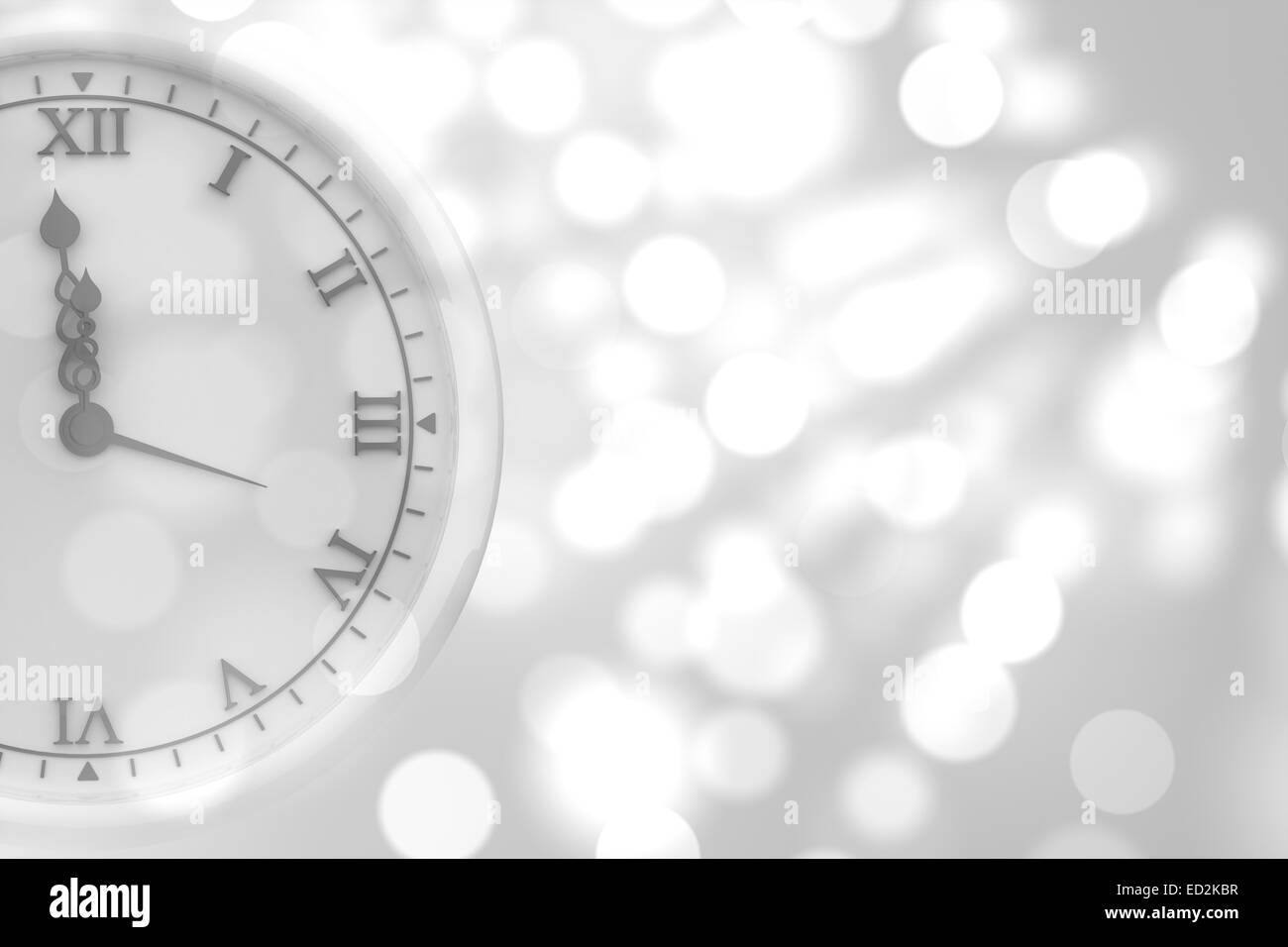Digital clock midnight Black and White Stock Photos & Images - Alamy