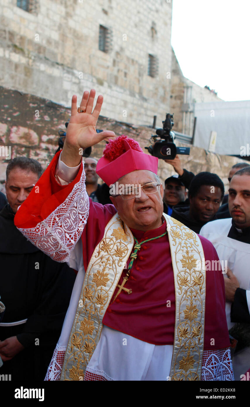 Bethlehem, West Bank, Palestinian Territory. 25th Dec, 2014. The Latin ...