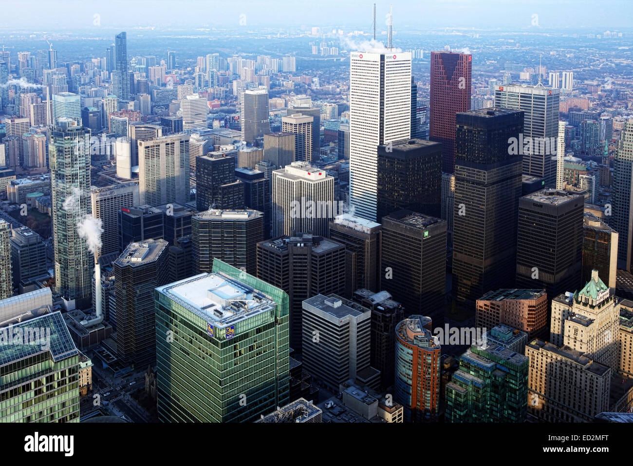 An aerial view of the Toronto, Ontario city center Stock Photo - Alamy