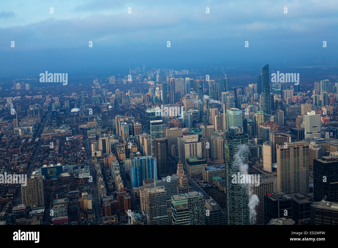 An aerial view of the Toronto city center Stock Photo - Alamy