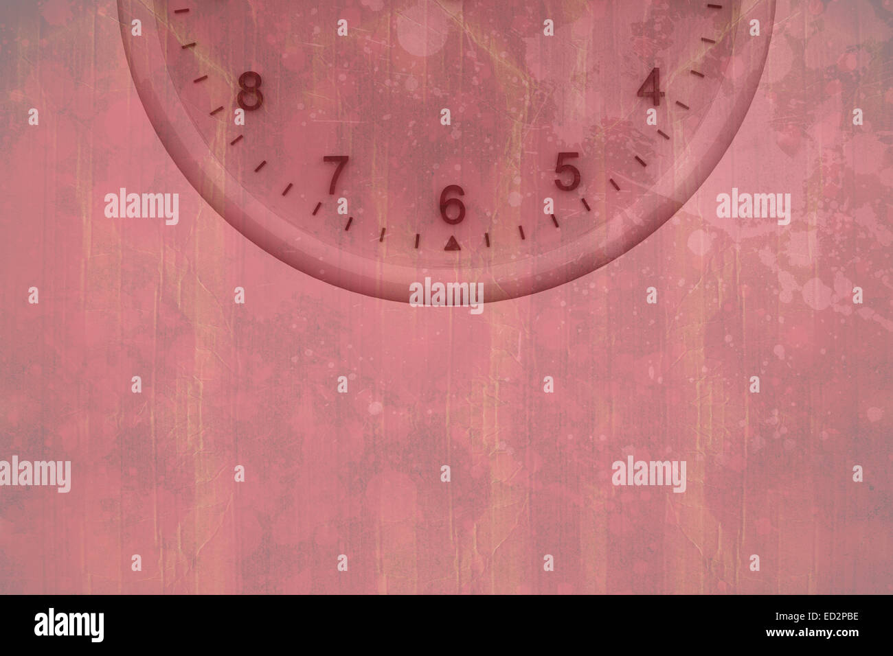 Composite image of clock at midnight Stock Photo - Alamy