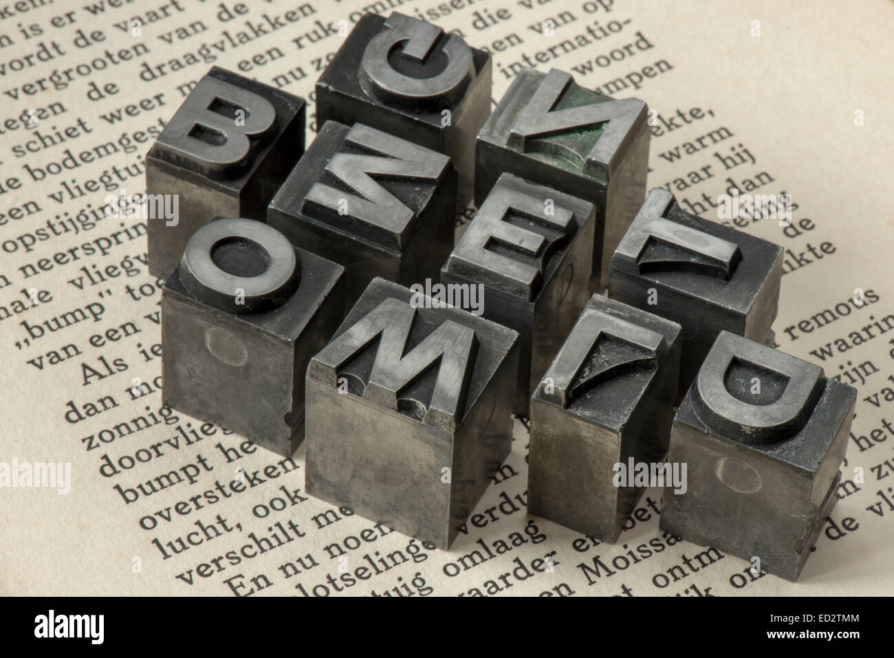 Lead type letter hi-res stock photography and images - Alamy