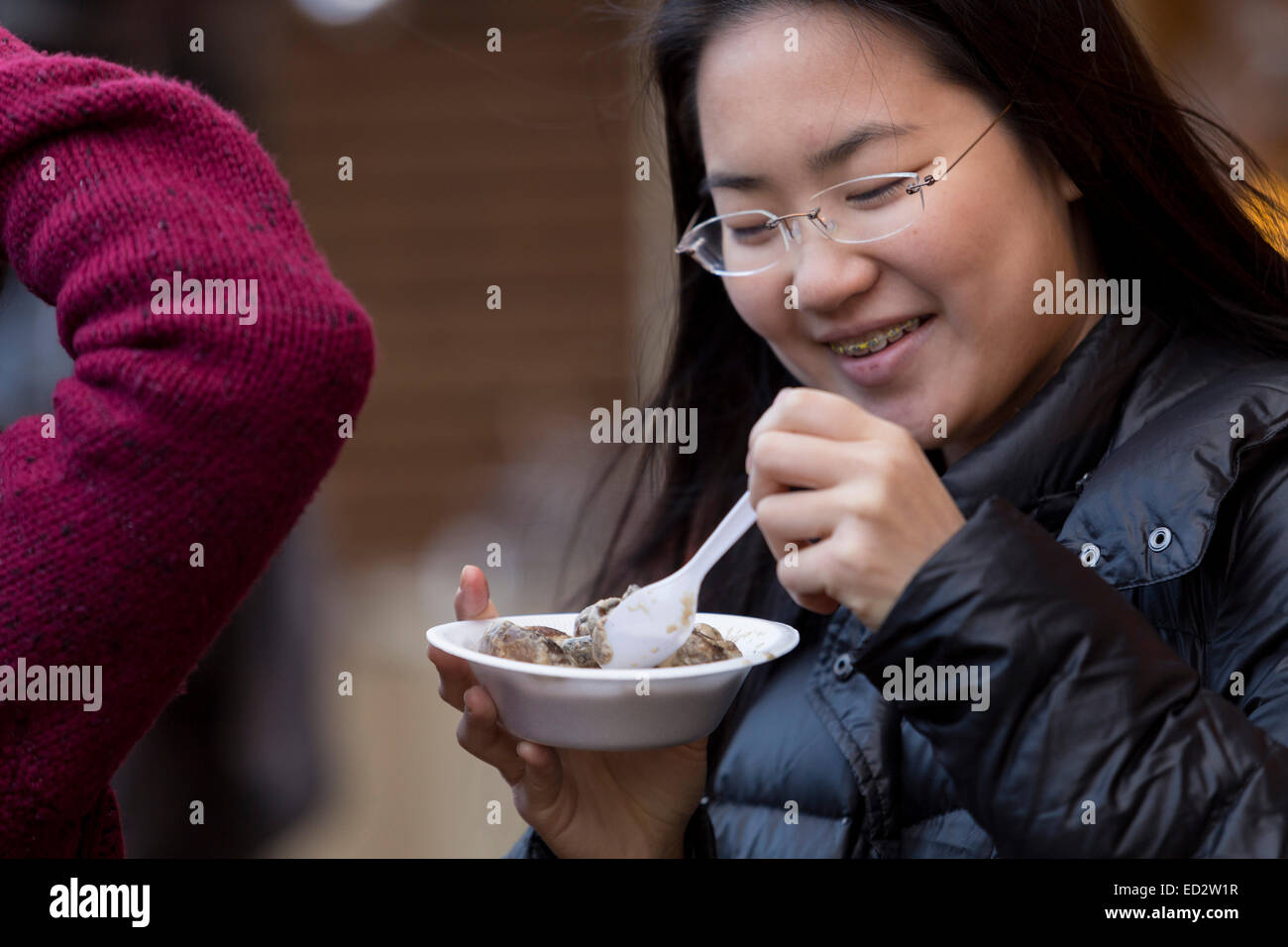 London, UK. 24th Dec, 2014. Tourists visiting the Christmas Market at ...
