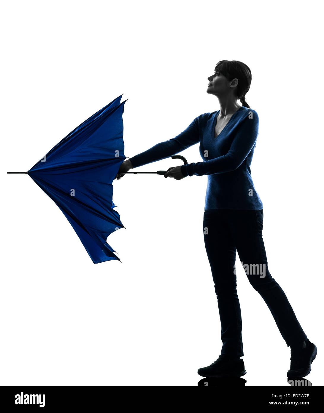 Opening an umbrella Cut Out Stock Images & Pictures - Alamy