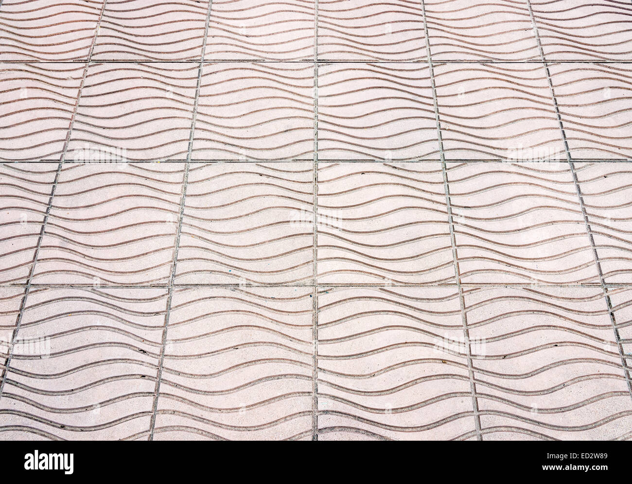 Wave pattern of tile pavement in the city Stock Photo - Alamy