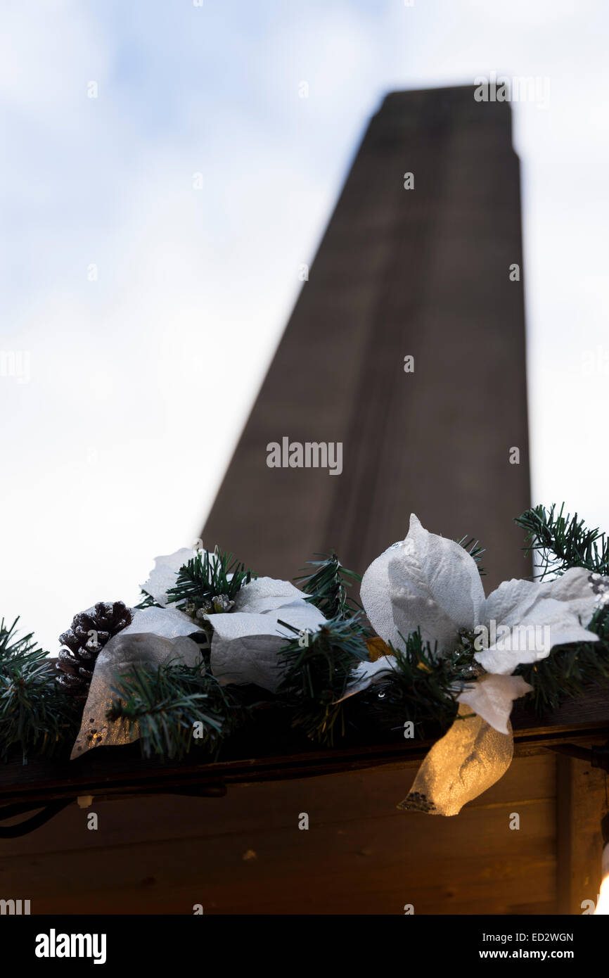 London, UK. 24th Dec, 2014. Detail of a stall of the Christmas Market ...