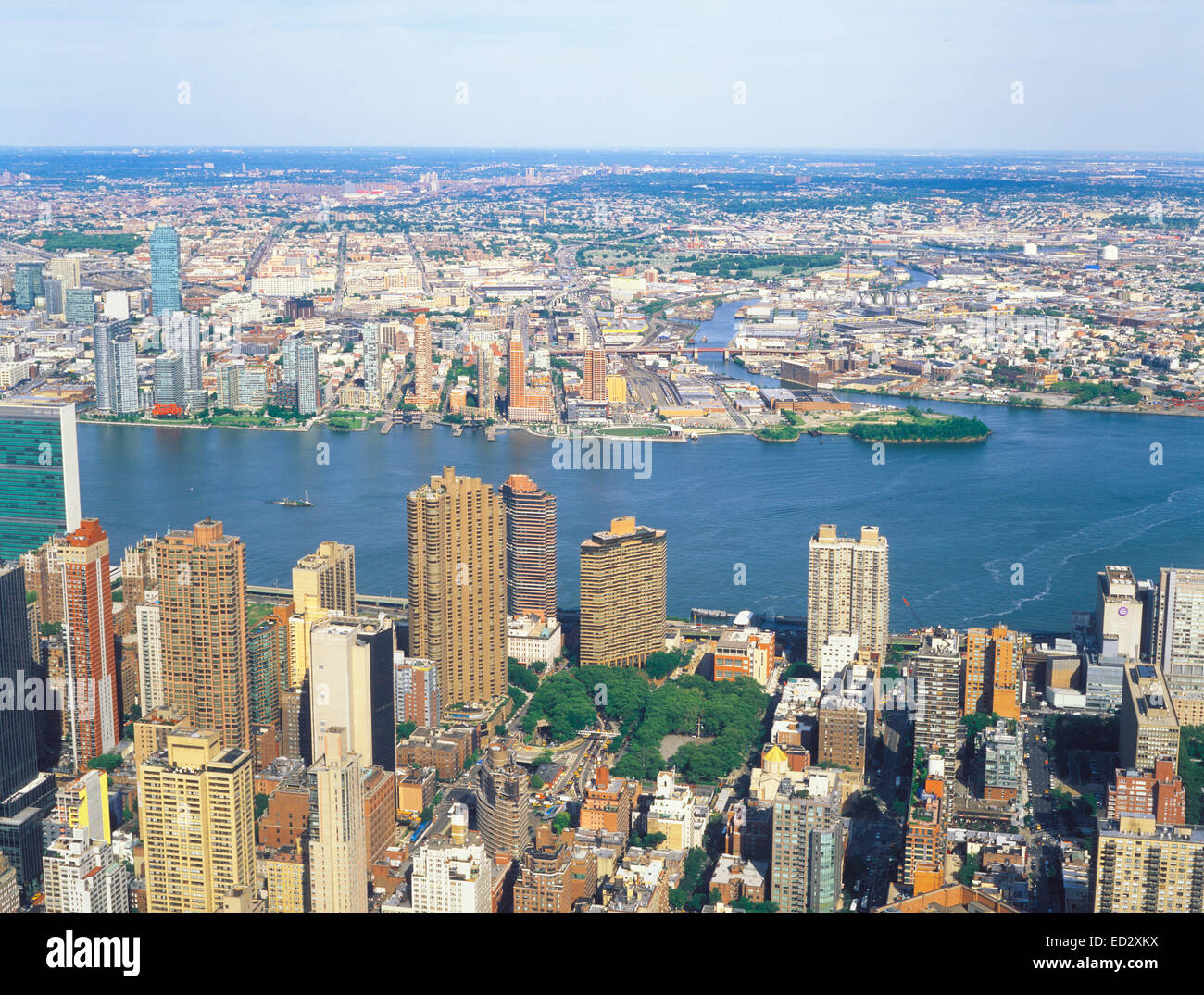 Aerial view of NYC Stock Photo - Alamy