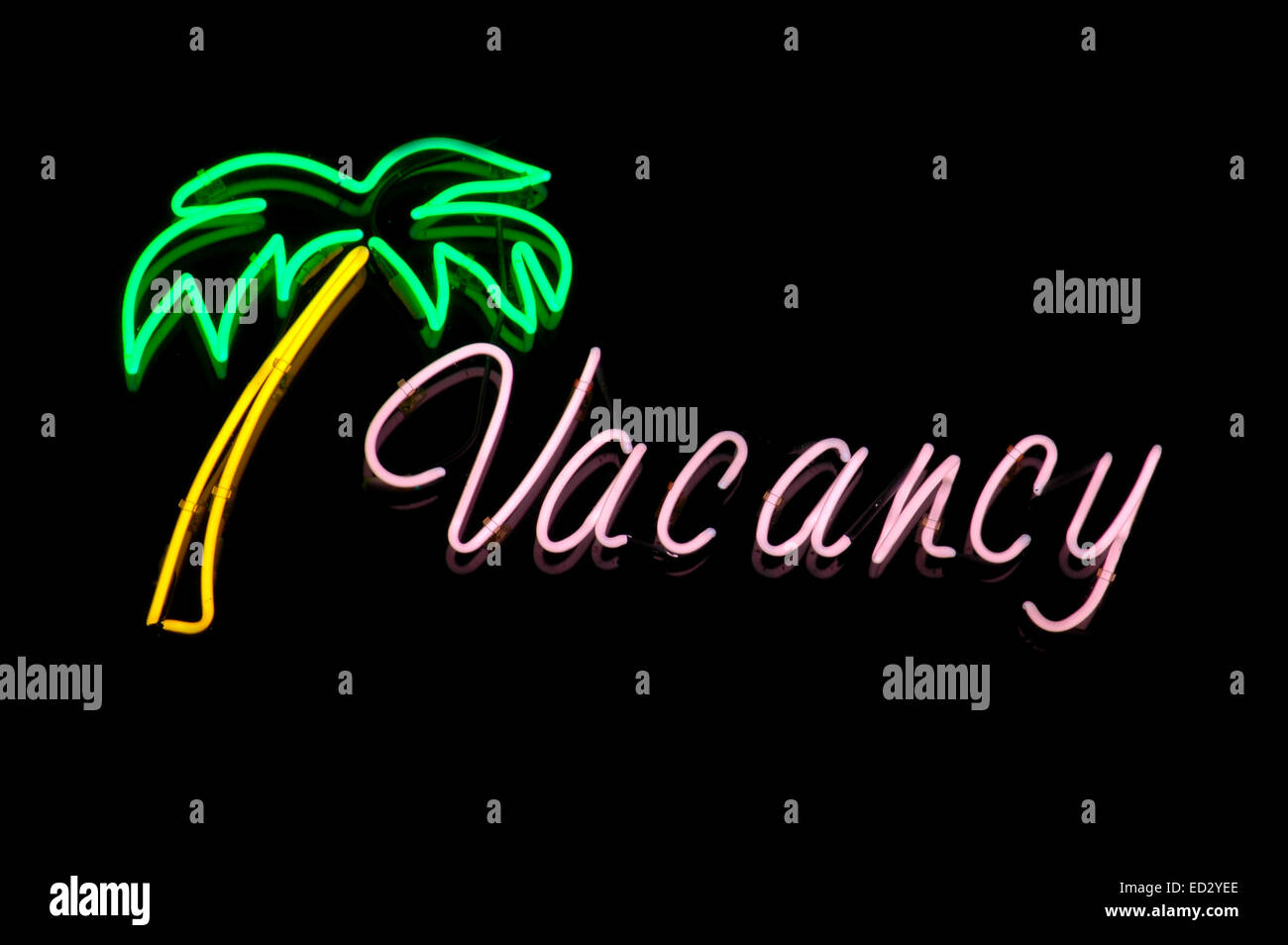 Vintage Motel Vacancy Sign Stock Photo - Alamy