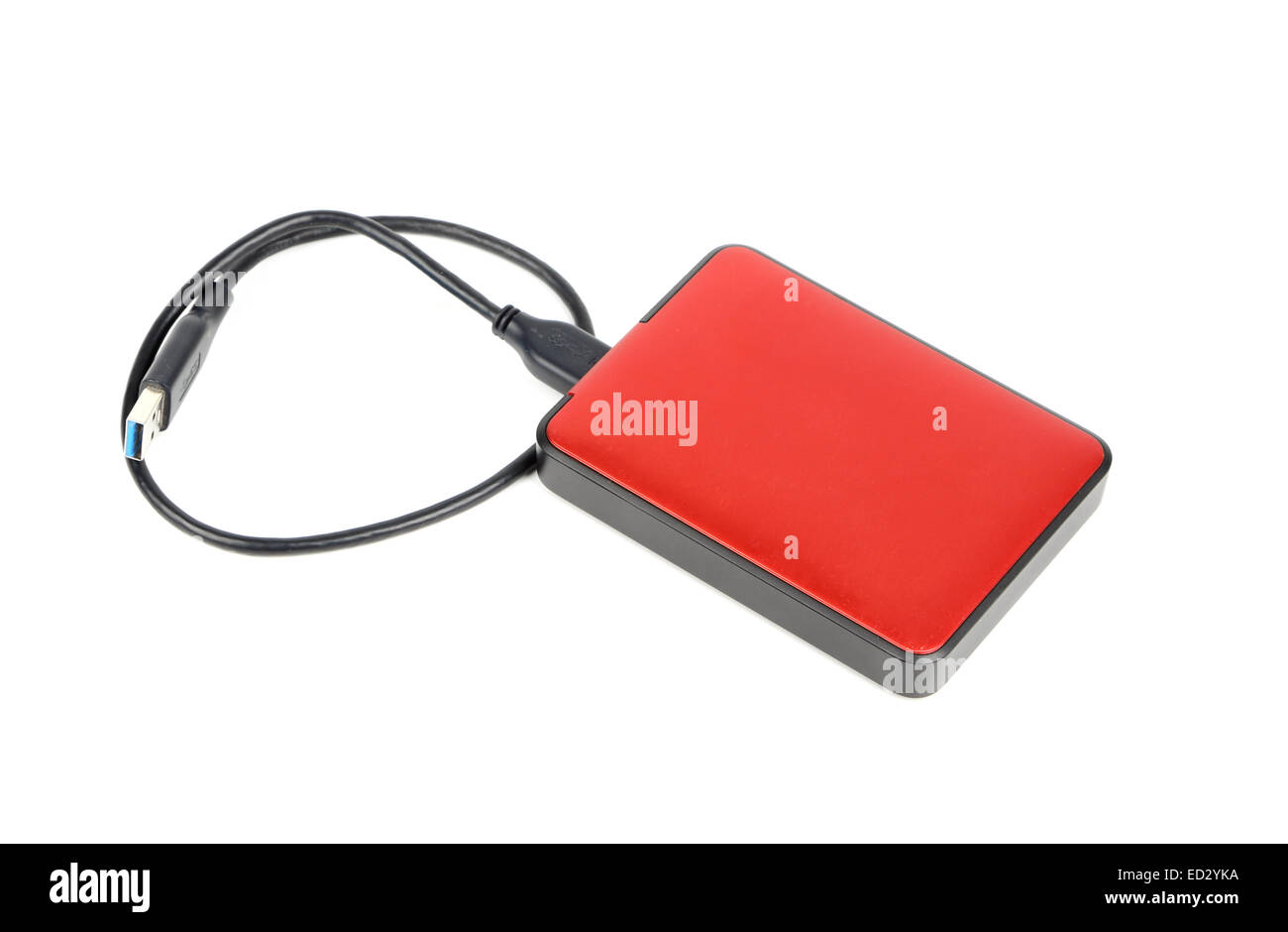 External hard disk on a white background Stock Photo - Alamy