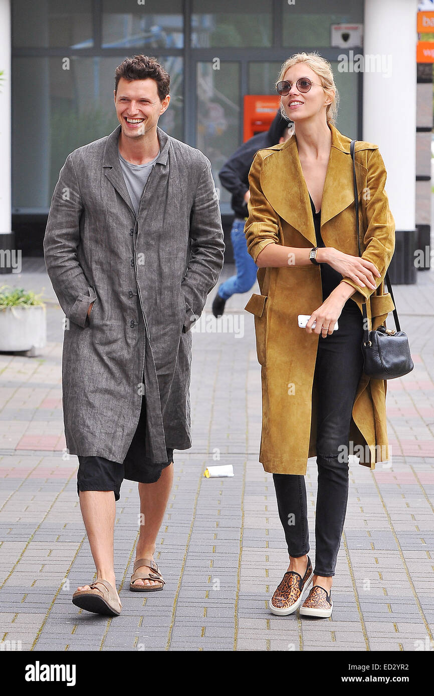 Anja Rubik and her husband Sasha Knezevic visit a spa in Warsaw ...