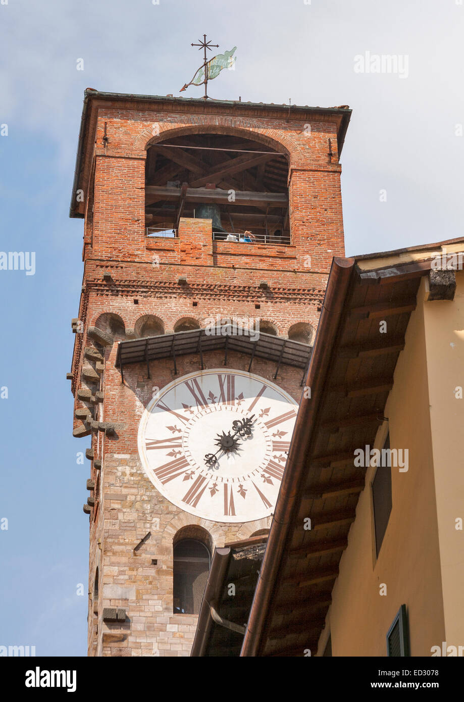 Tower delle Ore, the tallest tower in the city. Clock operation since ...