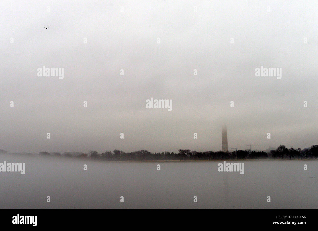 Washington, DC, USA. 24th Dec, 2014. The Washington Monument is seen ...