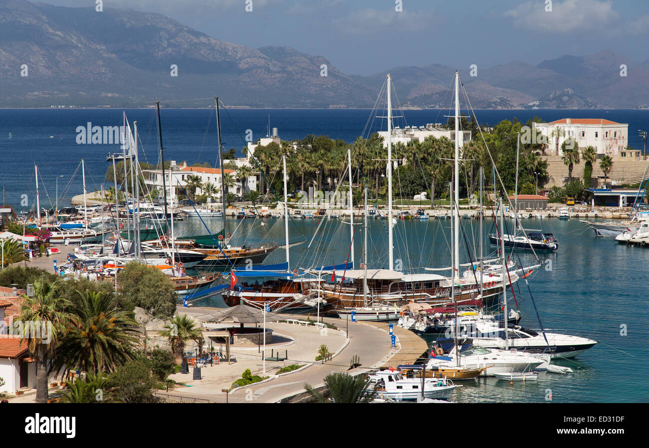 Datca Town in Aegean cost of Turkey Stock Photo - Alamy