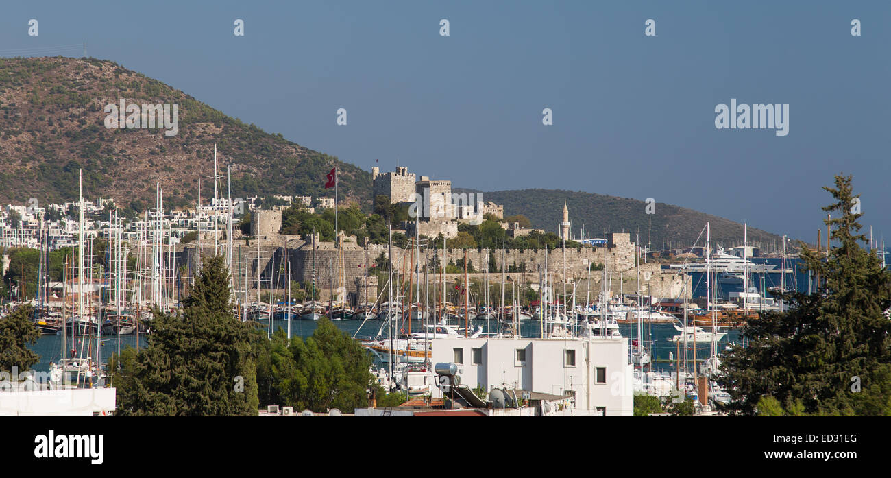 Bodrum Castle Marina Aegean Turkey Stock Photo - Alamy