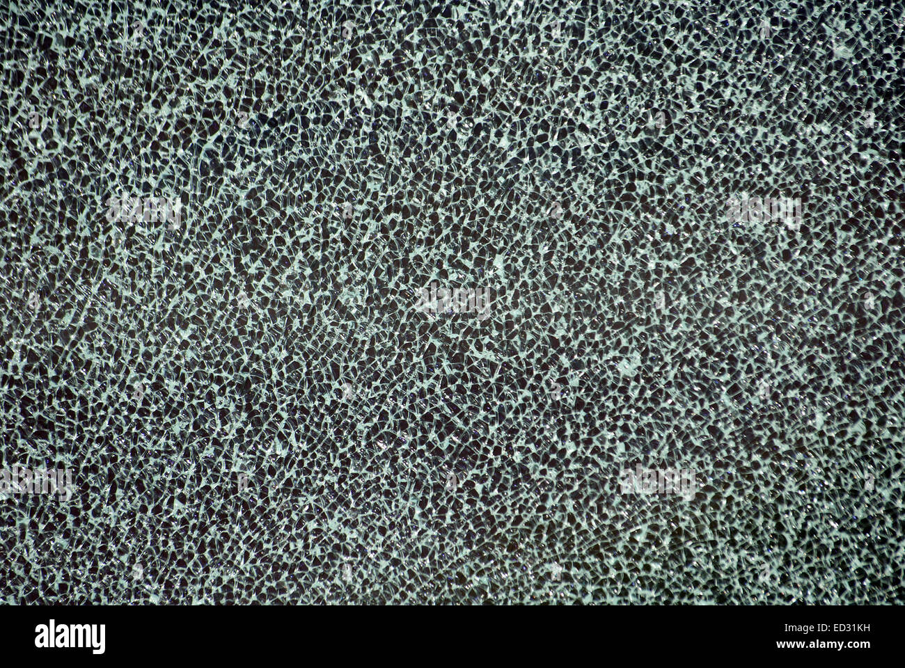 smashed toughened glass Stock Photo - Alamy
