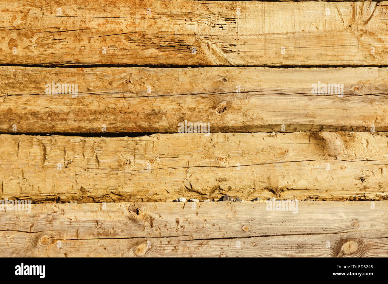 Wood texture, old oak railway sleepers Stock Photo - Alamy