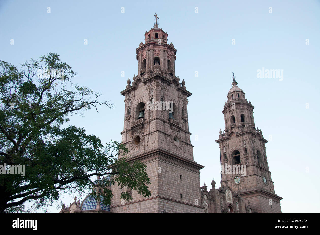 The elegant Cathedral of Morelia reflects a blend of baroque and ...